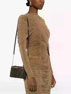 Fendi Ff-pattern Mini Bag - Brown
