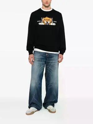 Kenzo Faded-effect Straight Leg Jeans