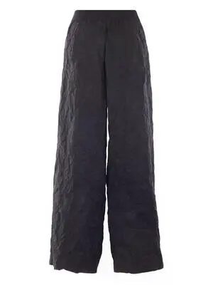 MARIA CALDERARA Crinkled Palazzo Pants