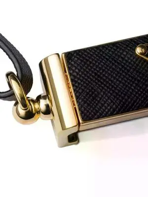 Prada Triangle-logo Leather Smartphone Case