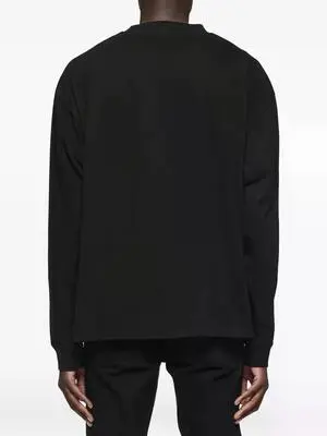 PURPLE BRAND Logo-embroidered Long-sleeve T-shirt
