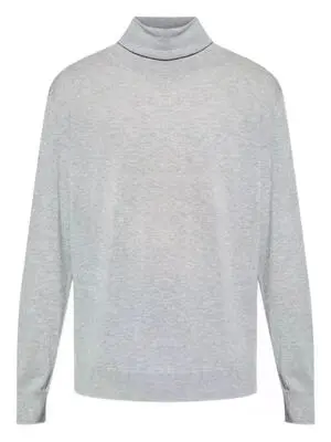 Eleventy Turtleneck Cashmere Sweater - Grey