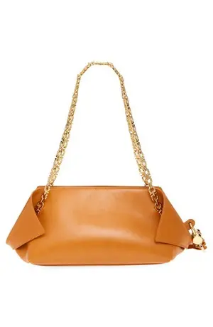 FERRAGAMO Folded Leather Shoulder Bag