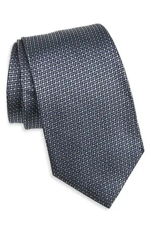 Zegna Mulberry Silk Standard Neck Tie - Blue