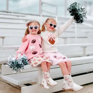 SWEET WINK Bow Football Sequin Tutu