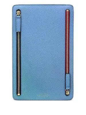 Smythson Double-zip Travel Case - Blue