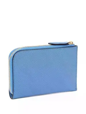 Smythson Small Panama Zip-around Pouch - Blue