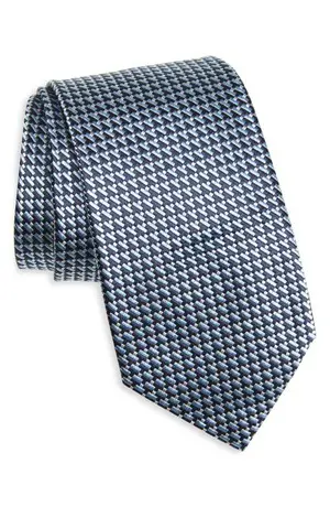 Zegna Mulberry Silk Neck Tie - Blue