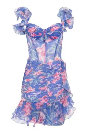 PatBO Amaryllis Flutter Mini Dress