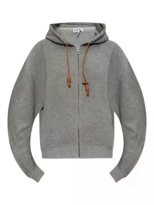 Loewe Hooded Zip-up Sweatshirt - Grey