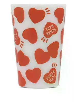 HUMAN MADE Heart-print Glass Tumbler - Red