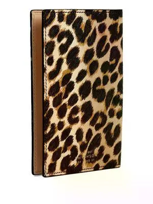 Smythson Panama Leopard-print Passport Cover