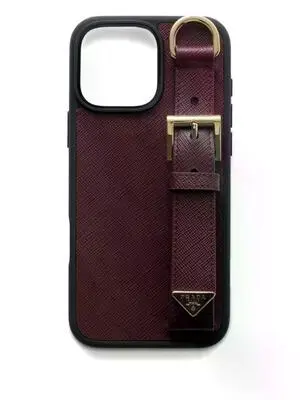 Prada Leather Phone Case - Red