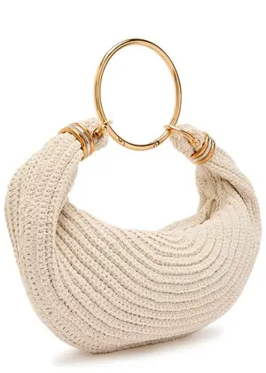 Chloé Bracelet Crochet Top Handle Bag - Ivory