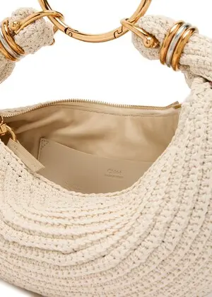 Chloé Bracelet Crochet Top Handle Bag - Ivory