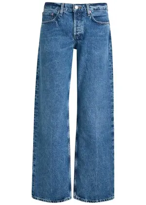 AGOLDE Low-rise Straight-leg Jeans - Blue