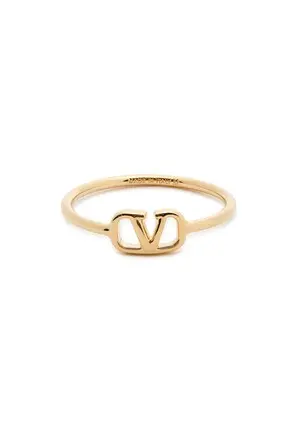 Valentino Garavani Vlogo Metal Ring - Gold