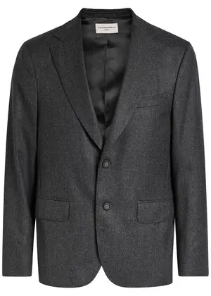 Officine Générale Arthus Wool Blazer - Grey