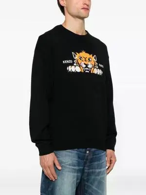 Kenzo Embroidered Tiger Crew-neck Sweater