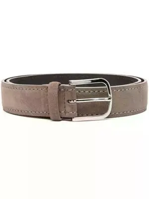Orciani Suede Buckle Belt - Neutrals