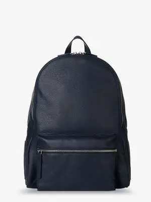 ORTIGNI Leather Backpack - Blue