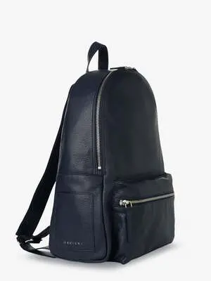 ORTIGNI Leather Backpack - Blue