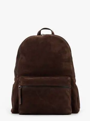 ORTIGNI Suede Backpack - Brown