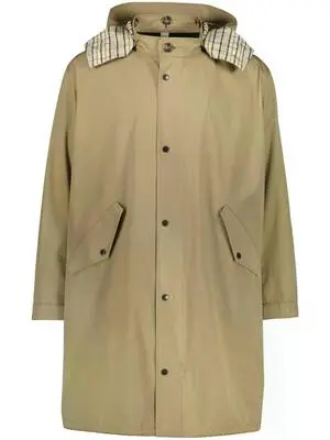 YVES SALOMON Hooded Parka Coat - Neutrals