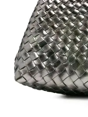 Dragon Diffusion Woven Leather Shoulder Bag