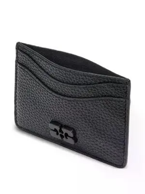 GANNI Bou Logo Card Holder - Black