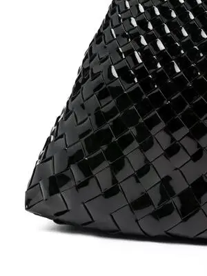 Dragon Diffusion Patent-leather Woven Tote Bag