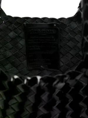 Dragon Diffusion Patent-leather Woven Tote Bag