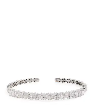 SUZANNE KALAN Diamond Fireworks Bangle - White