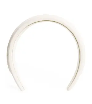 Max Mara Leather Headband - White