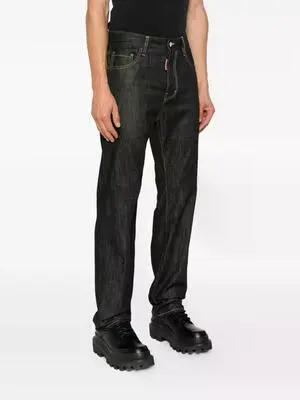 Dsquared2 Contrast-stitch Straight Leg Jeans