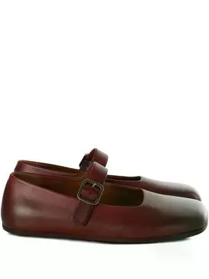 Marsèll Buckle-strap Leather Loafers