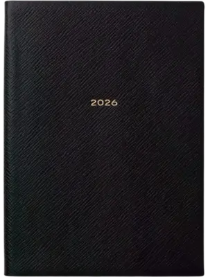 Smythson 2026 Soho Weekly Diary Black
