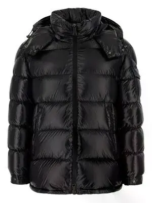 Moncler Quilted Hooded Down Jacket - Black