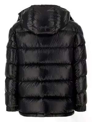 Moncler Quilted Hooded Down Jacket - Black