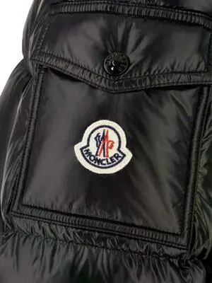 Moncler Quilted Hooded Down Jacket - Black