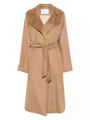 Max Mara Manuela Belted Notched-lapel Coat