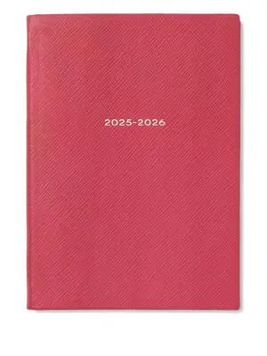 Smythson 2025-2026 Panama Leather Academic Diary - Pink