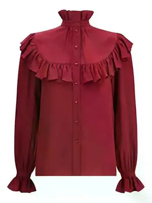 Ruffle Collar Blouses
