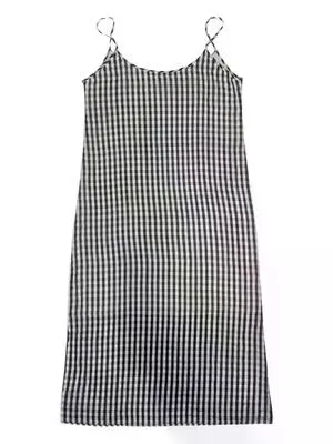 Callipygian Gingham Midi Dress