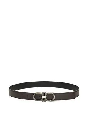 FERRAGAMO Gancini Reversible Belt - Brown