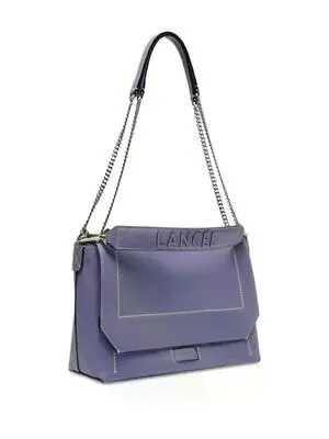 LANCEL Ninon Flap-detail Satchel - Blue
