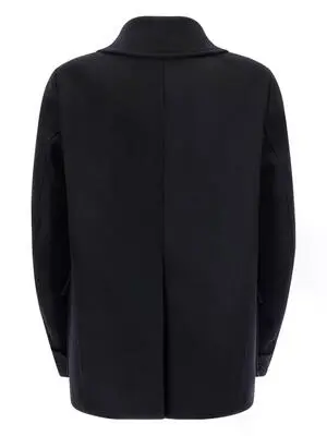 Dsquared2 Double-breasted Wool Coat - Black