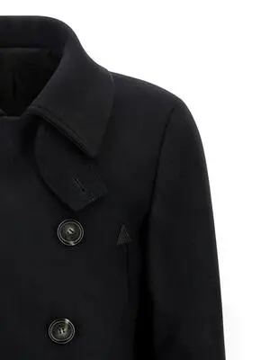 Dsquared2 Double-breasted Wool Coat - Black