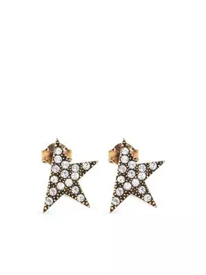 GOLDEN GOOSE Star-shaped Embellished Earrings - Gold