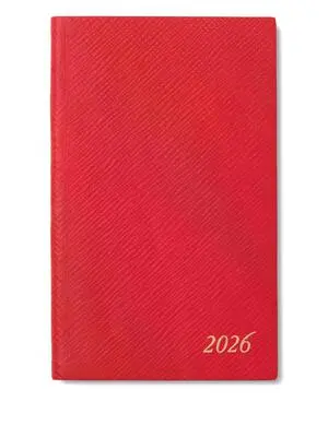 Smythson 2026 Panama Weekly Diary - Red